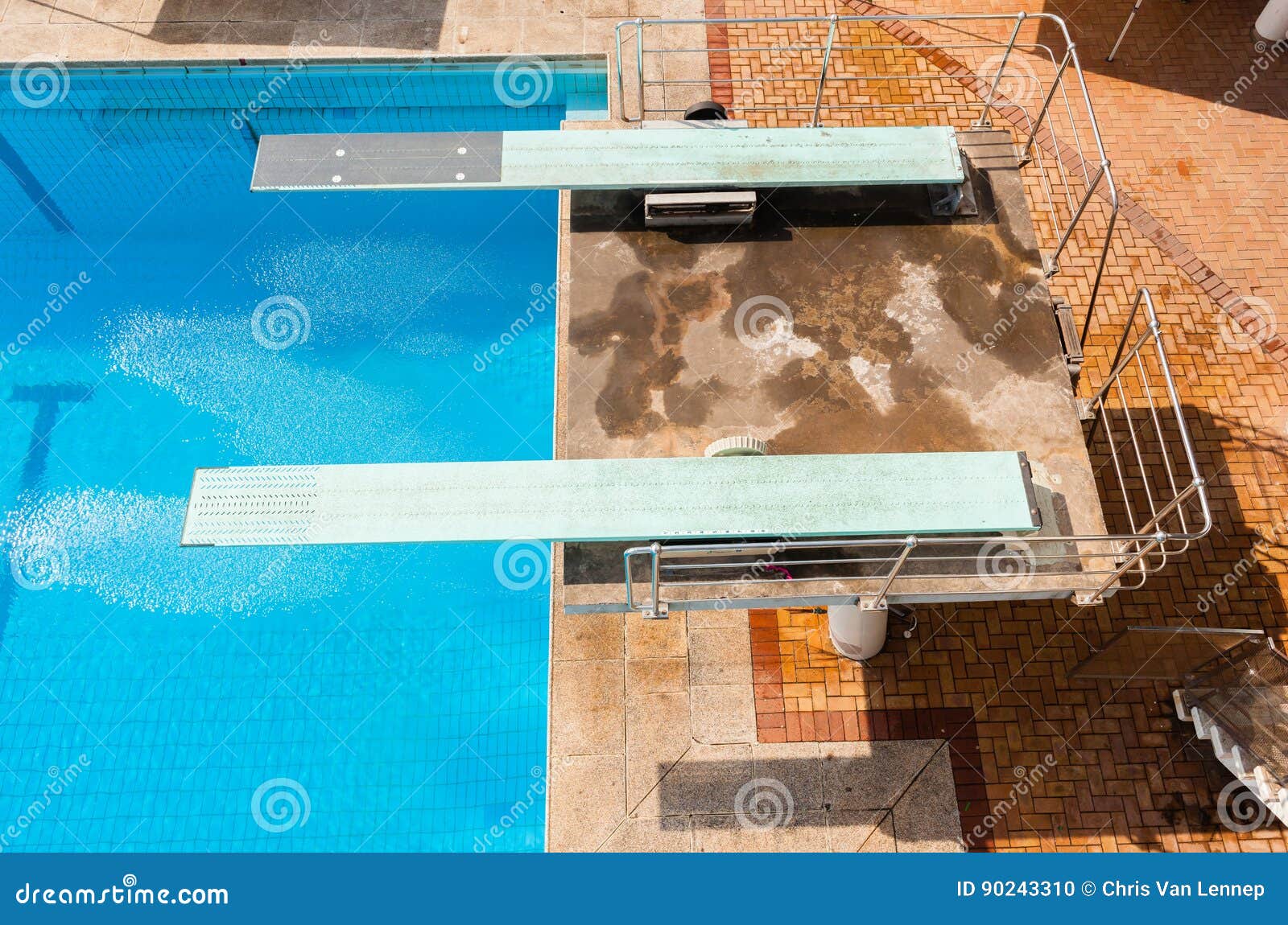 Aquatic Divers Boards Pool stock photo. Image of diving - 90243310