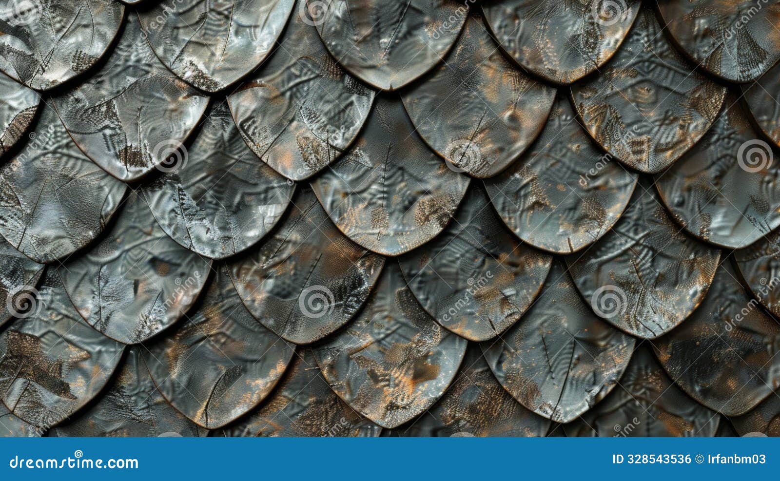 Aquatic Elegance. Fish Scale Texture on a Plain Background Stock Photo ...