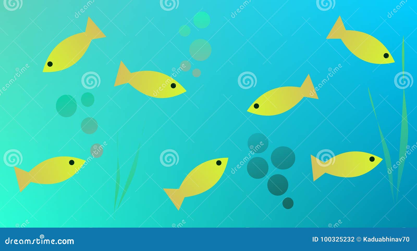 Aquatic Life stock vector. Illustration of clipart, demonstrated ...