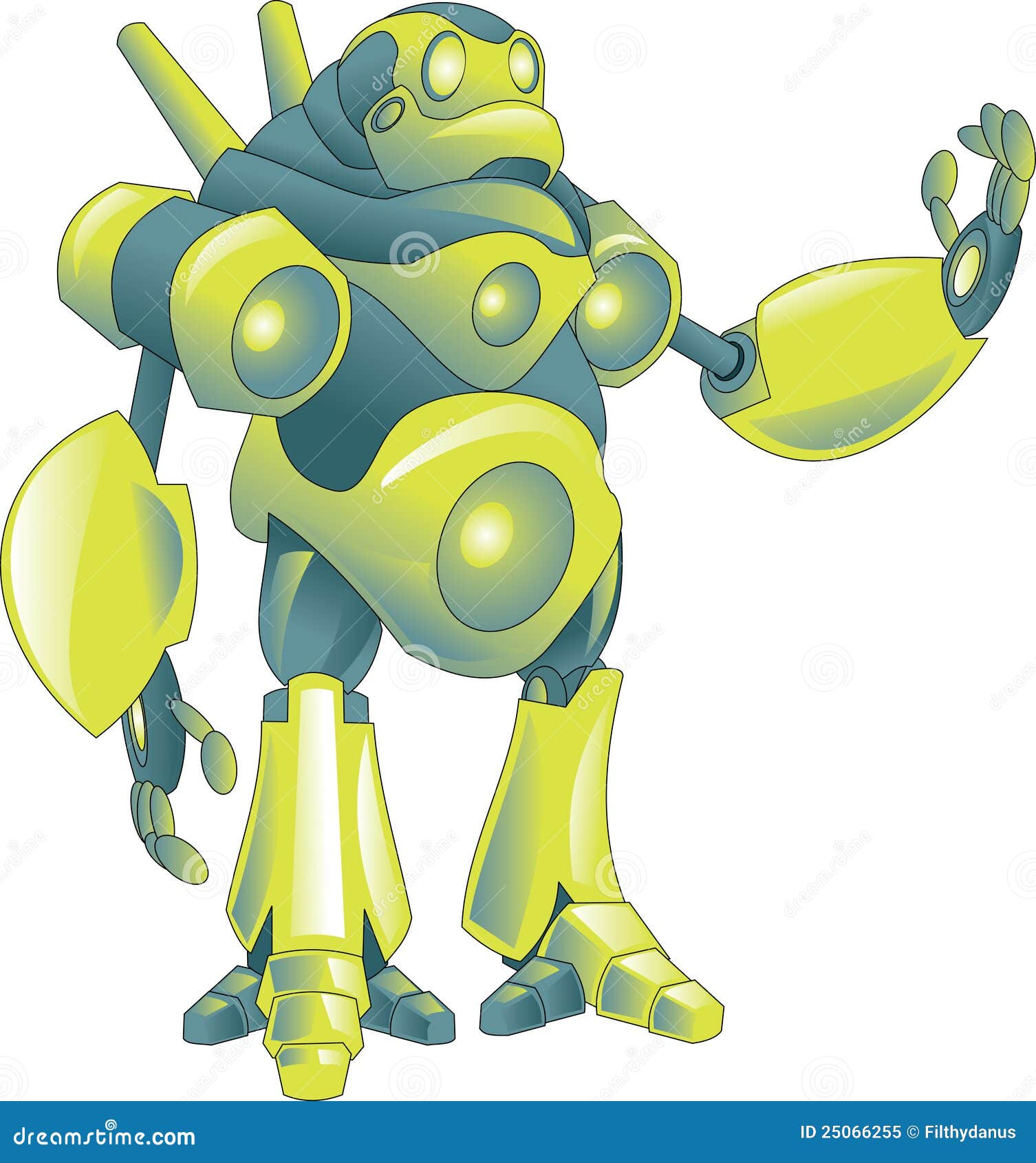 Aquatic robot stock vector. Illustration of intelligence - 25066255