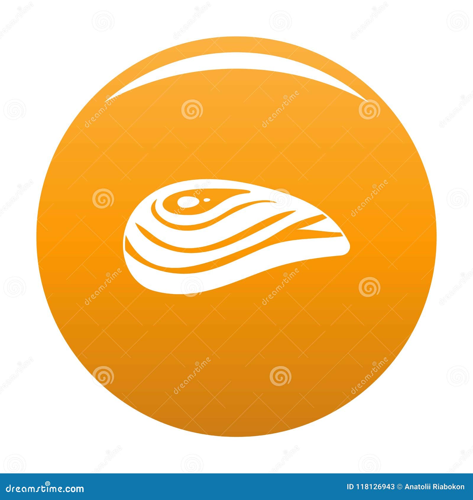 Aquatic Shell Icon Vector Orange Stock Vector - Illustration of coral ...