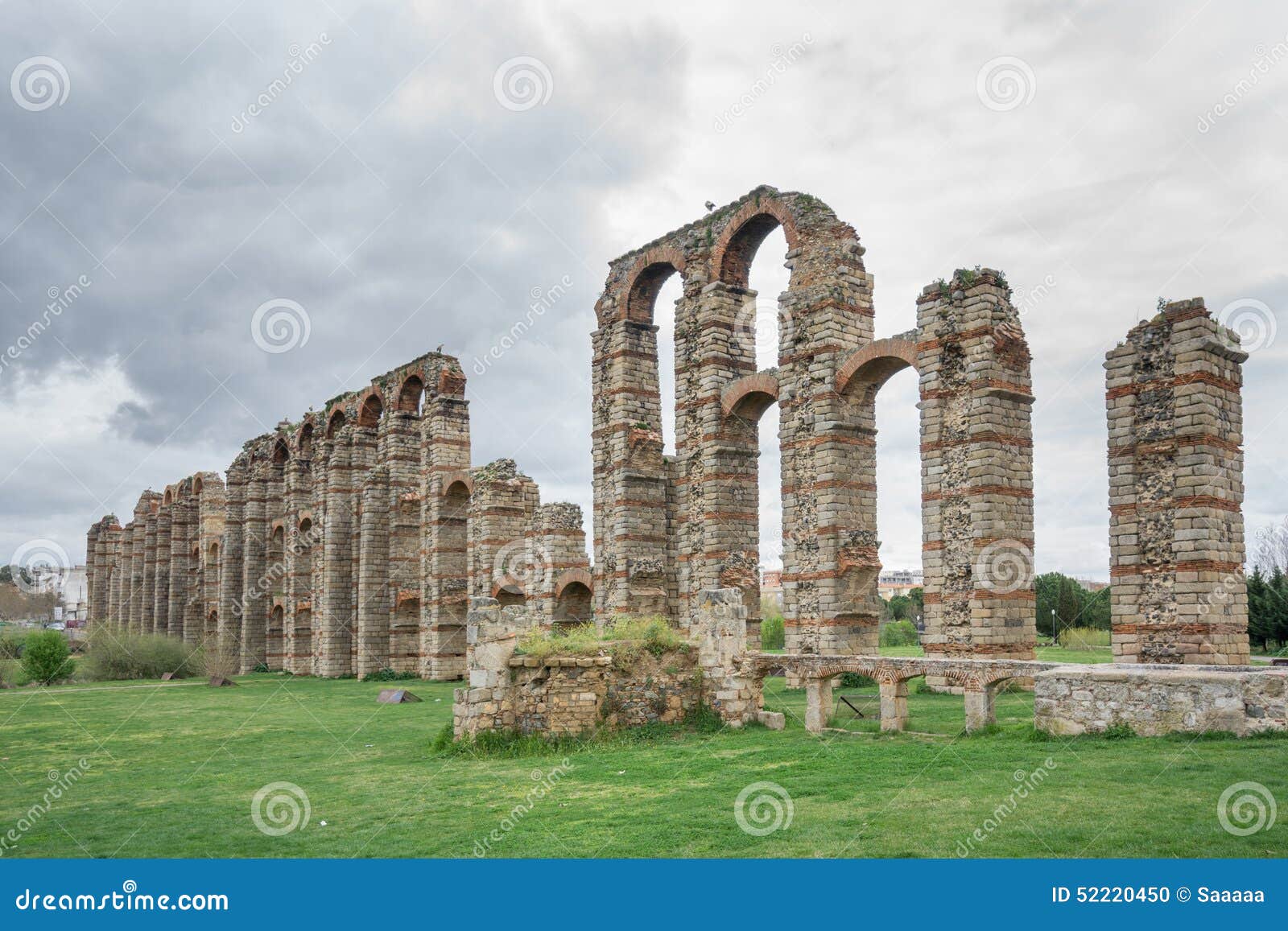 Aquedotto Dei Miracoli a Merida, Spagna, Unesco Fotografia Stock ...