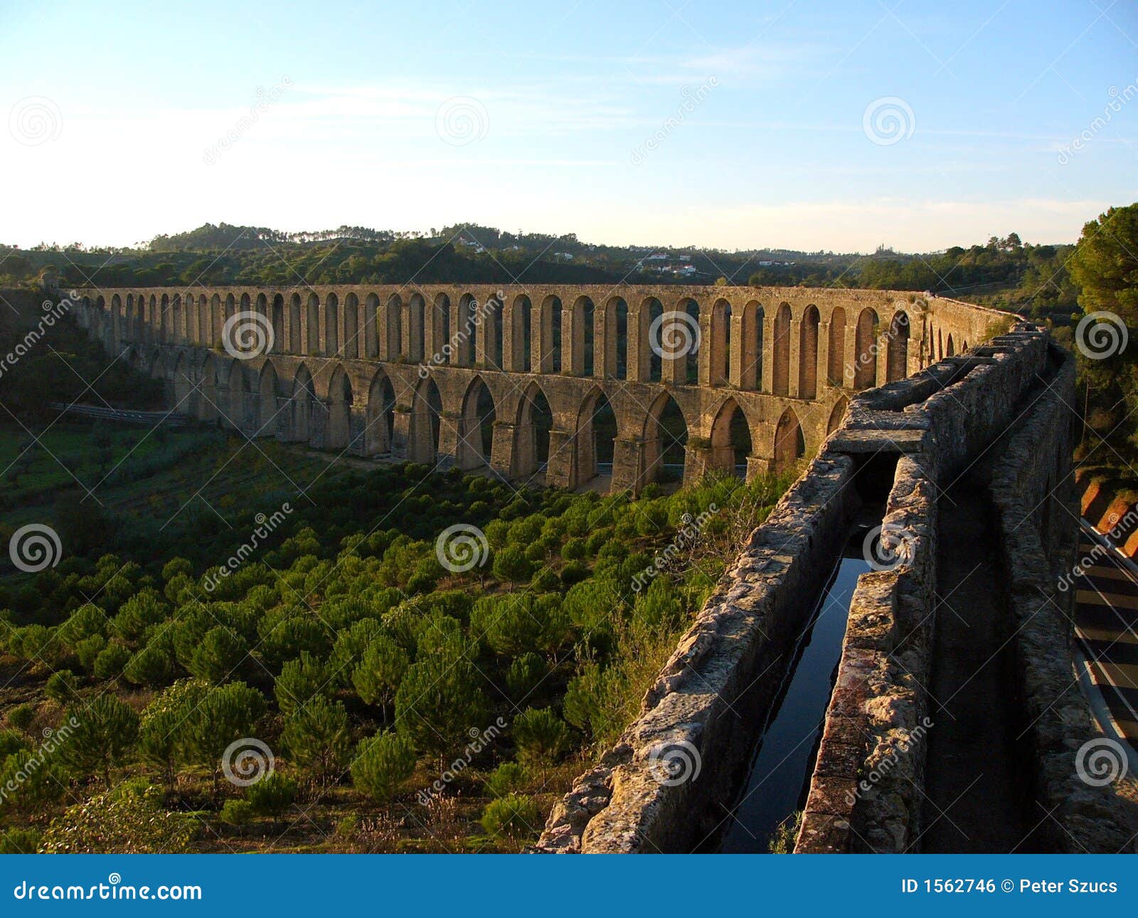 Aqueduct 2 stock photo. Image of travel, blue, europe - 1562746