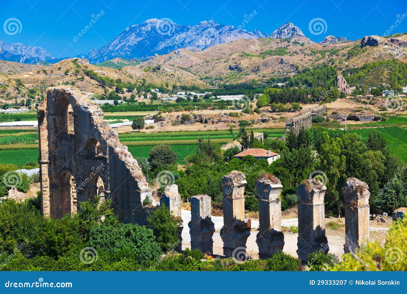 Aspendos, Antalya, Turkey, : Panorama Photo Of Aspendos Ancient Theater ...
