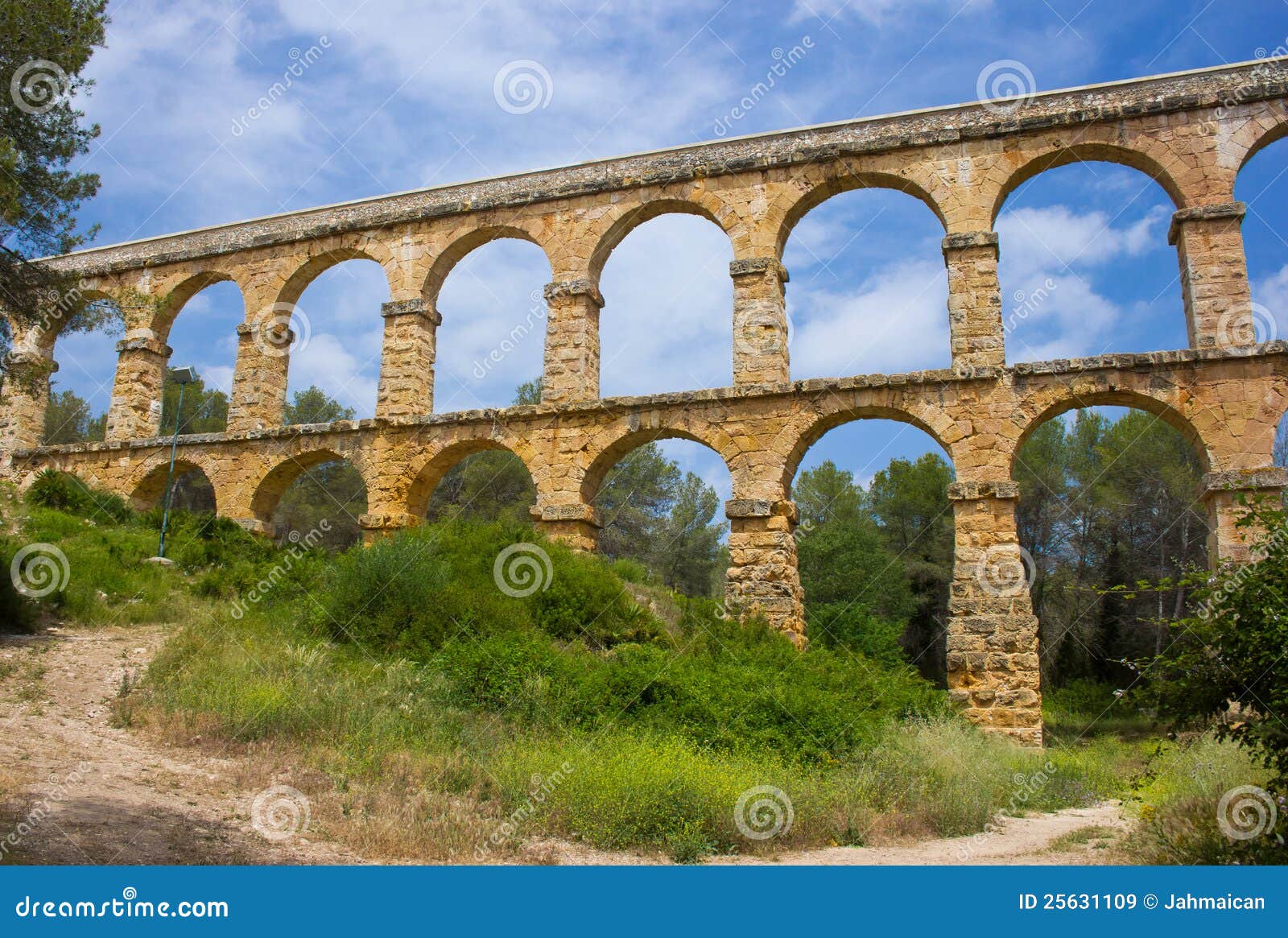 Aqueduct Pont Del Diable in Catalonia Stock Image - Image of european ...