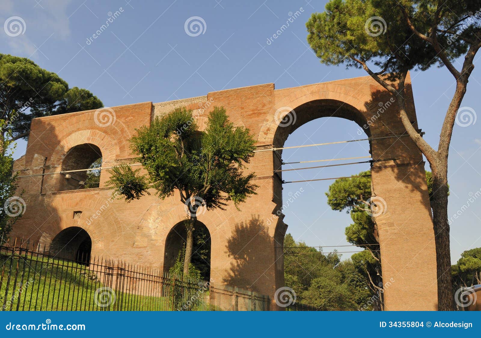 Aqueduct in Rome, Italy stock photo. Image of roman, aqueduct - 34355804