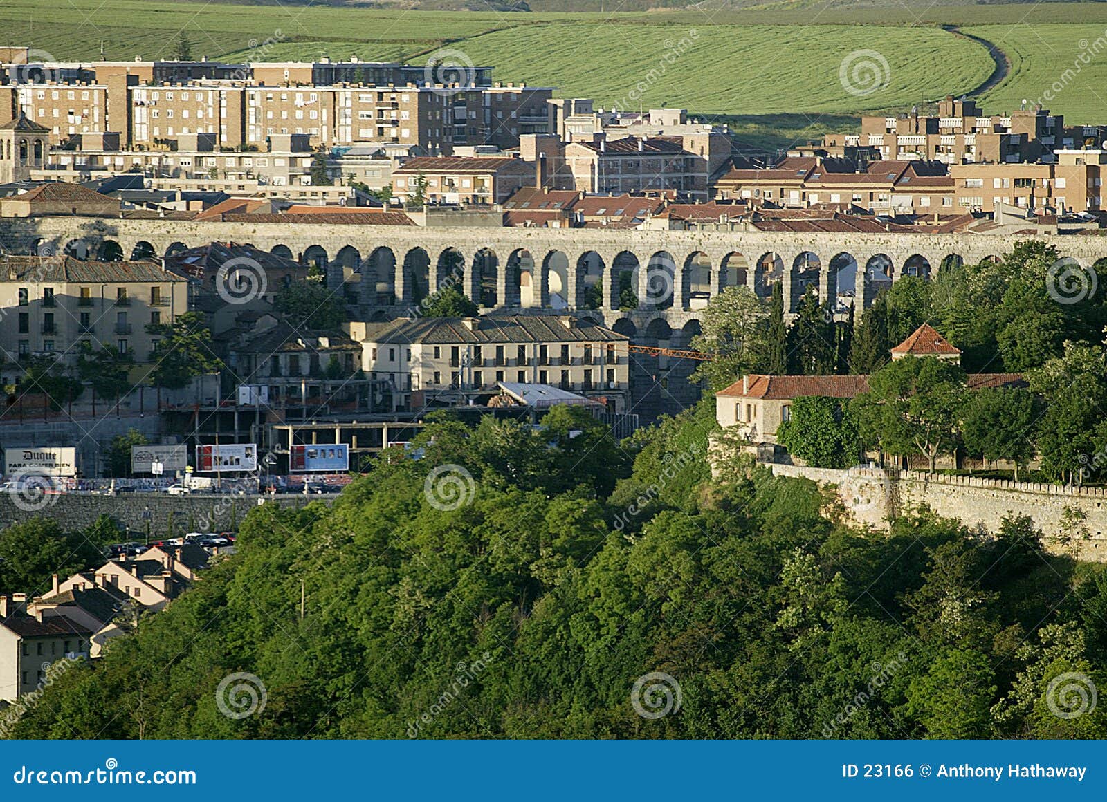 Aqueduct at Segovia, Spain stock photo. Image of architecture - 23166