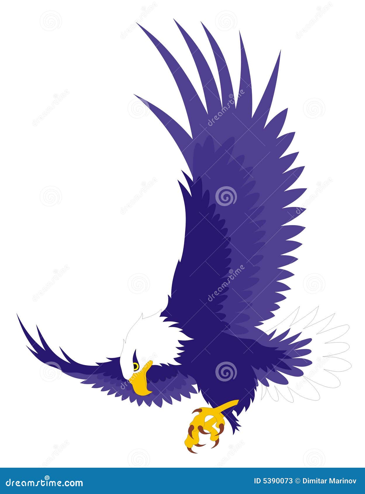 Aquila illustrazione vettoriale. Illustrazione di vettore - 5390073