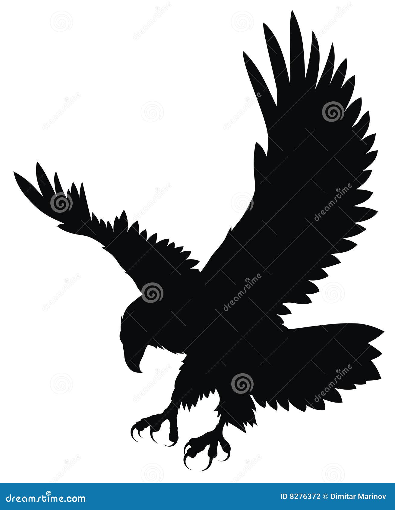 Aquila illustrazione vettoriale. Illustrazione di uccello - 8276372
