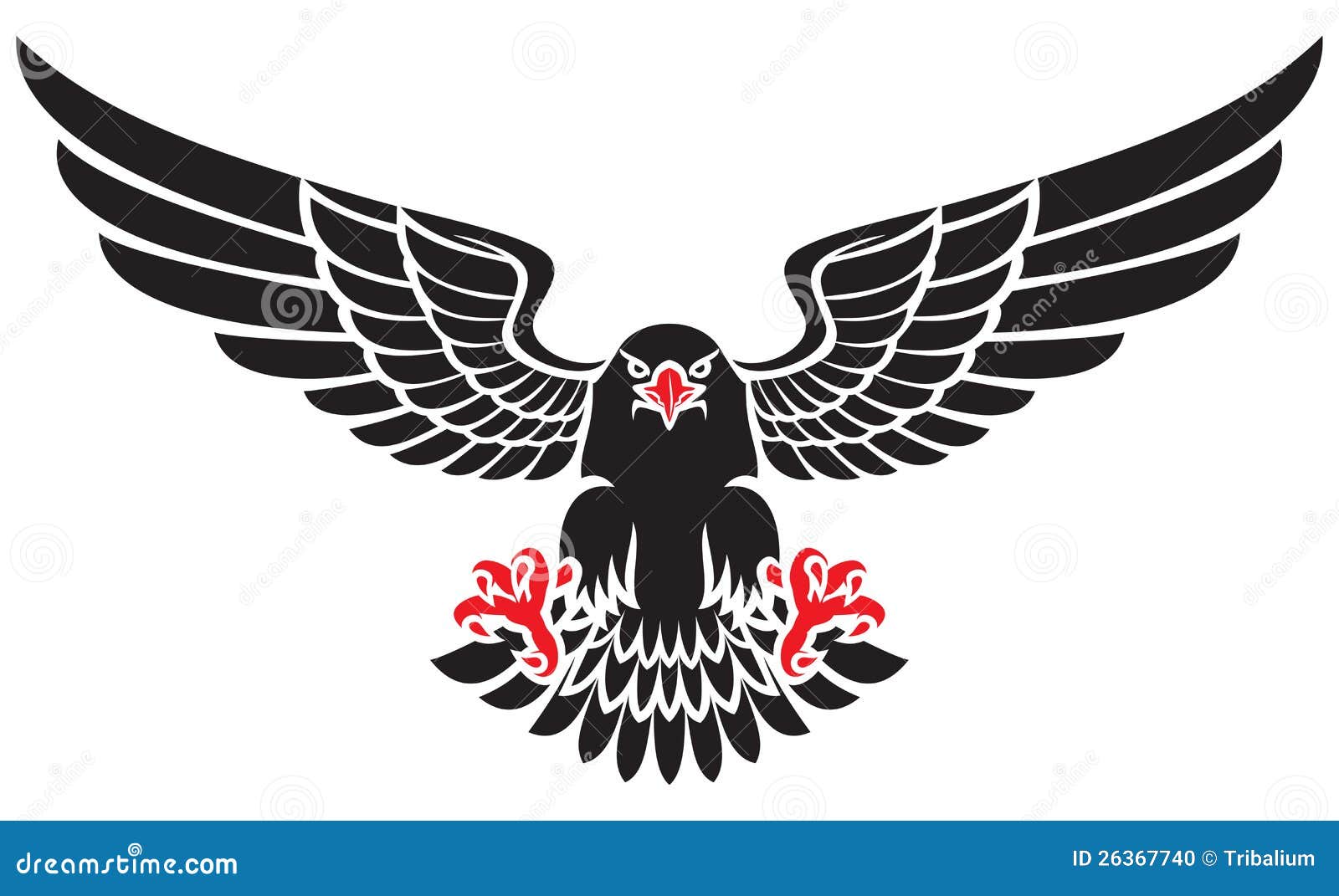 Aquila della Germania illustrazione vettoriale. Illustrazione di ...