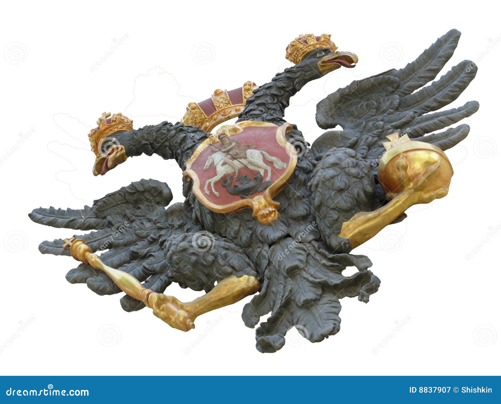 Aquila a due punte immagine stock. Immagine di armi, aquila - 8837907