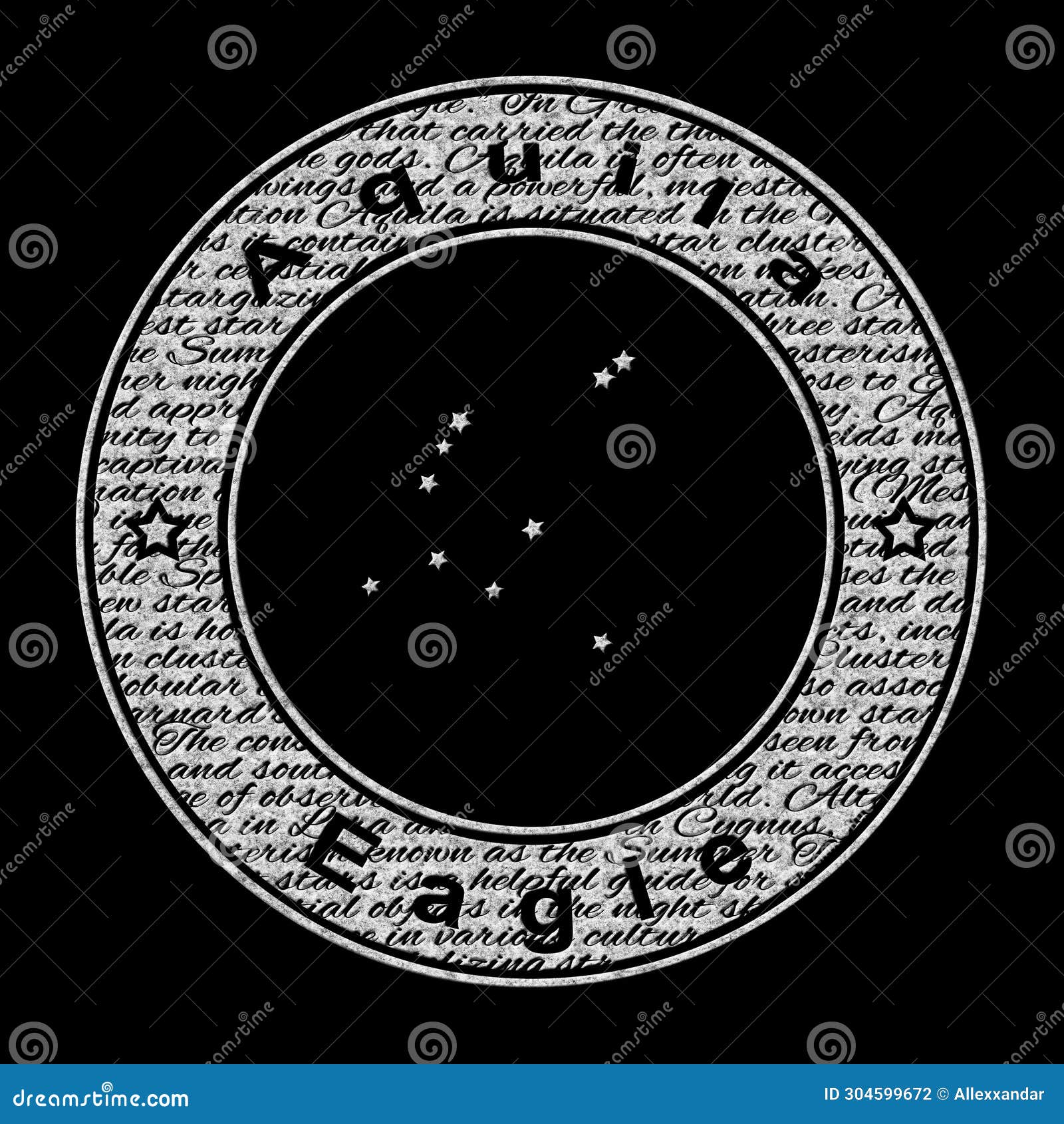 Aquila Star Constellation, Eagle Constellation Stock Illustration ...