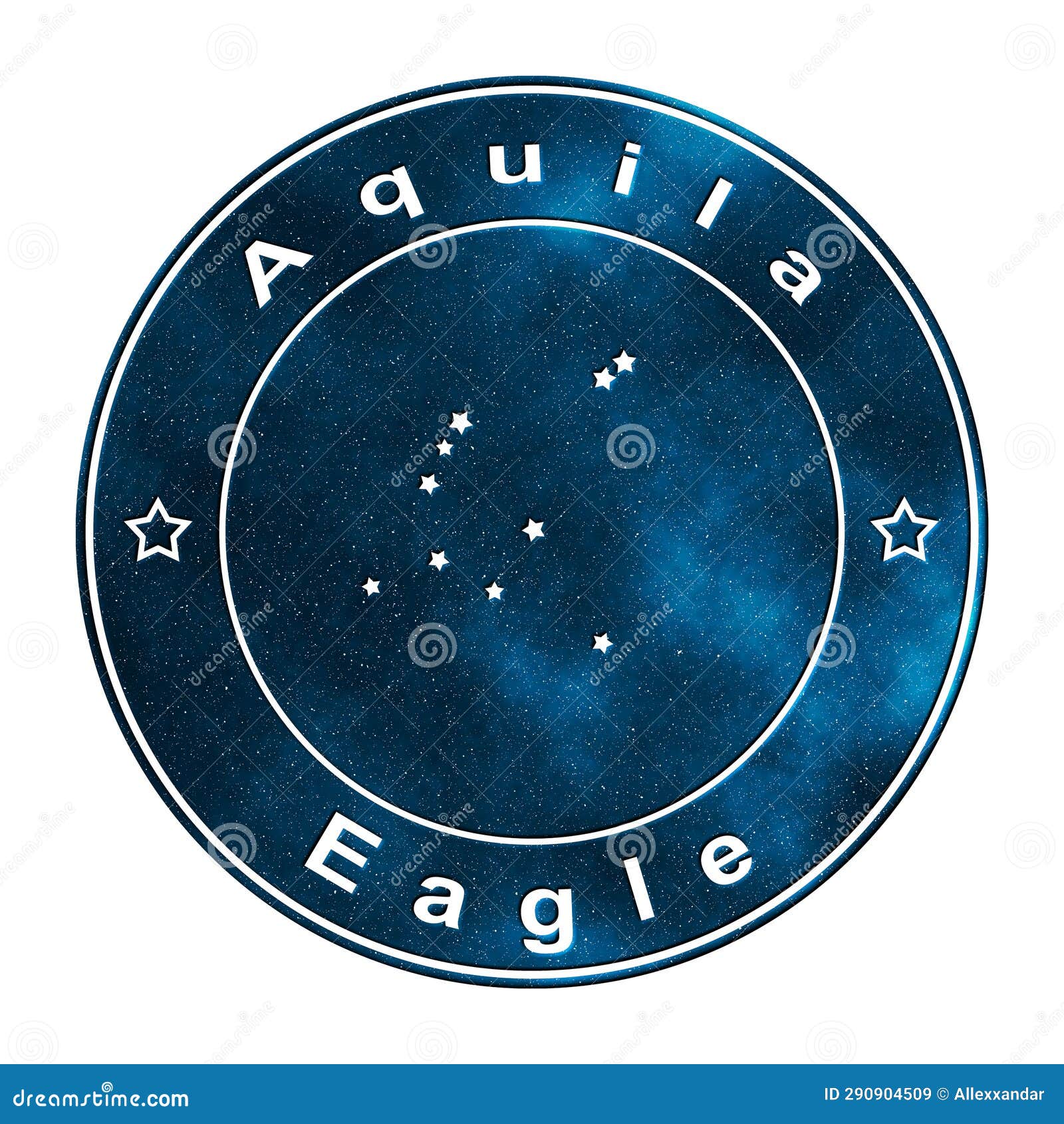 Aquila Star Constellation, Eagle Constellation Stock Illustration ...
