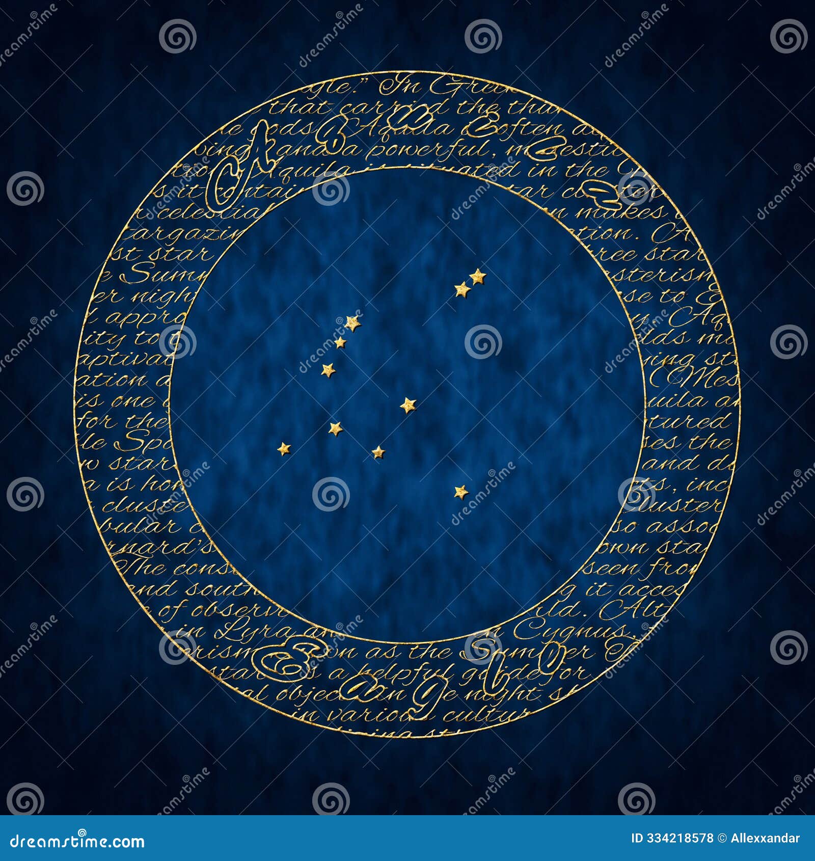 Aquila Star Constellation, Eagle Constellation Stock Illustration ...