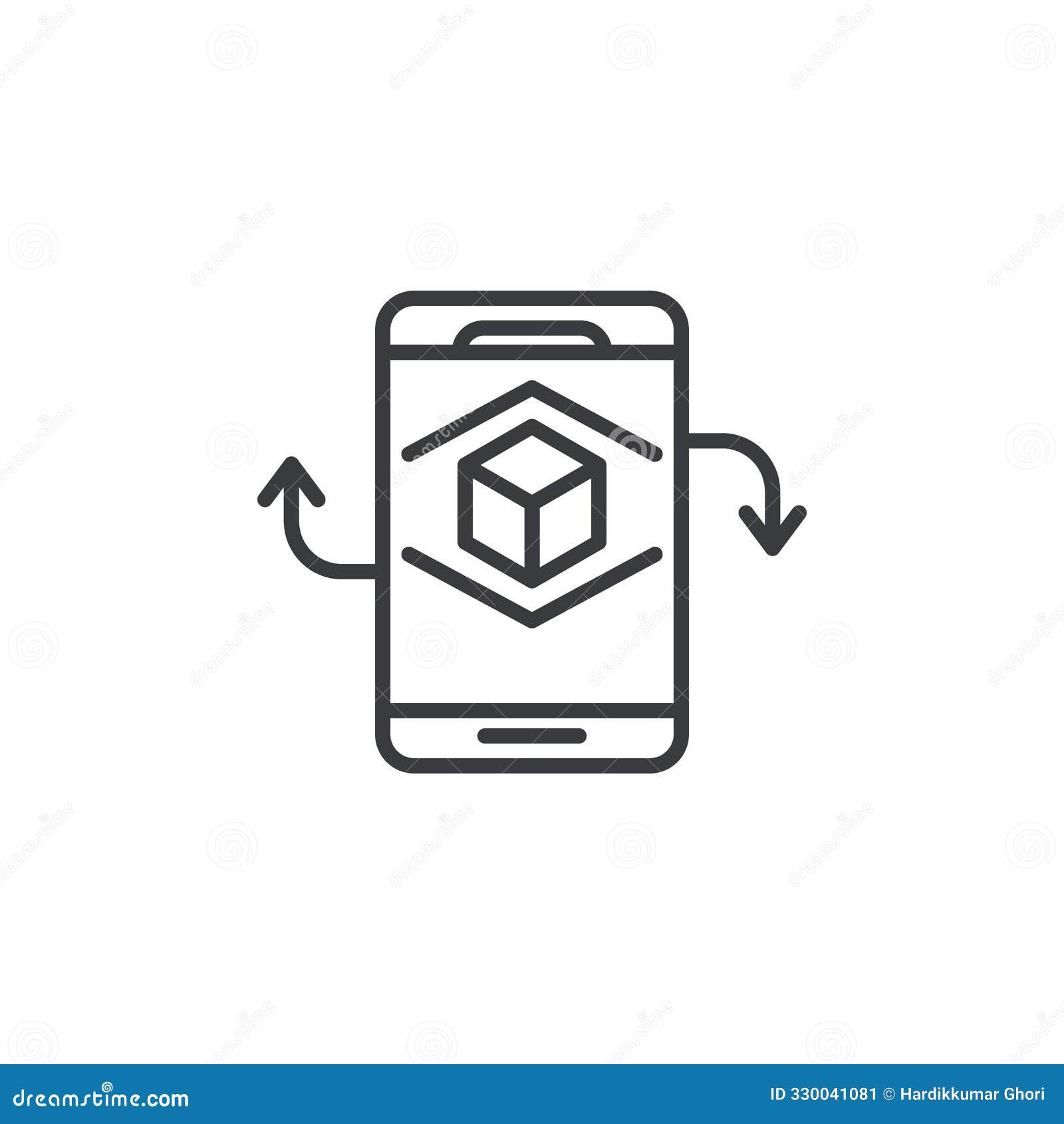 Ar App Icon Vector Set on White Background Stock Vector - Illustration ...