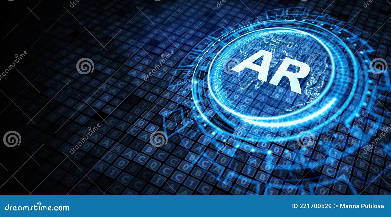 Ar, Augmented Reality Icon. Business, Technology, Internet and Network ...