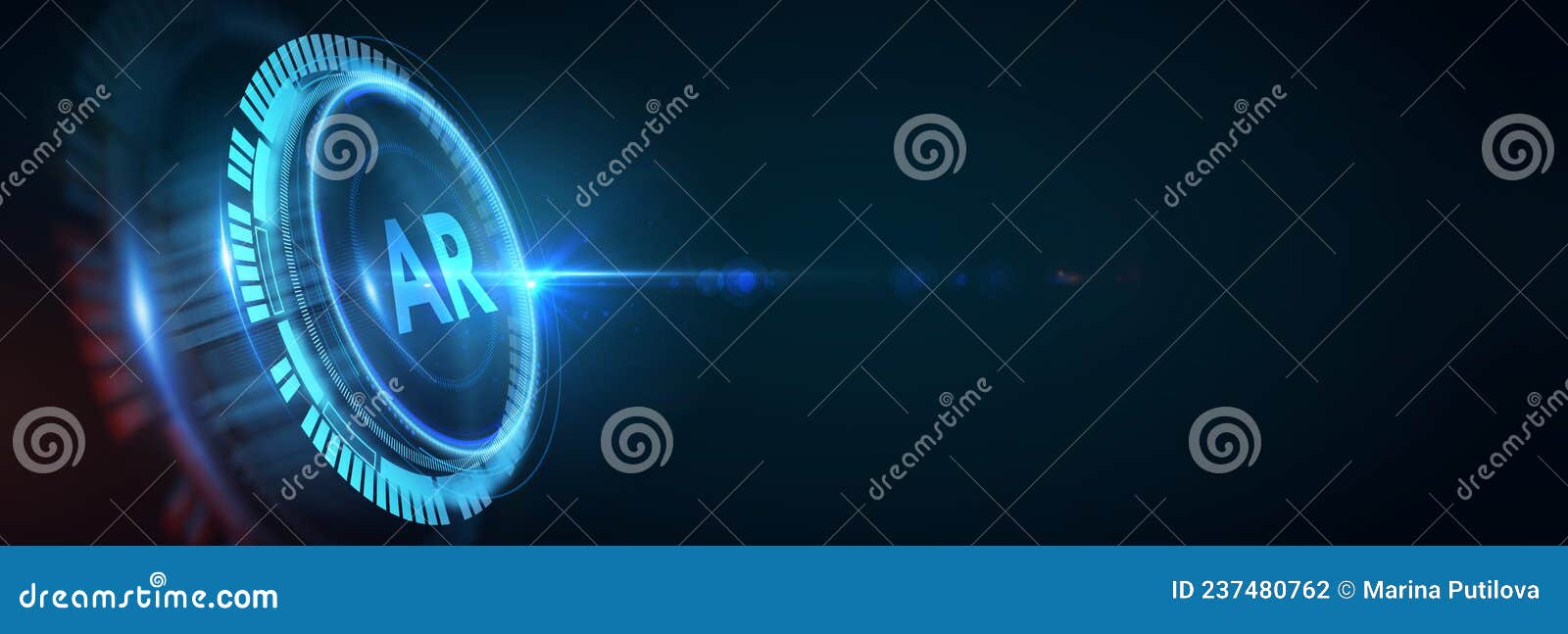 Ar, Augmented Reality Icon. Business, Technology, Internet and Network ...