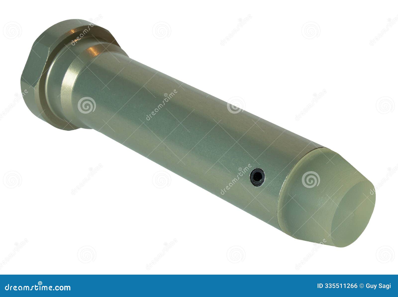 Translucent Tip on a Gold Colored Buffer Weight for an AR-15 Stock ...