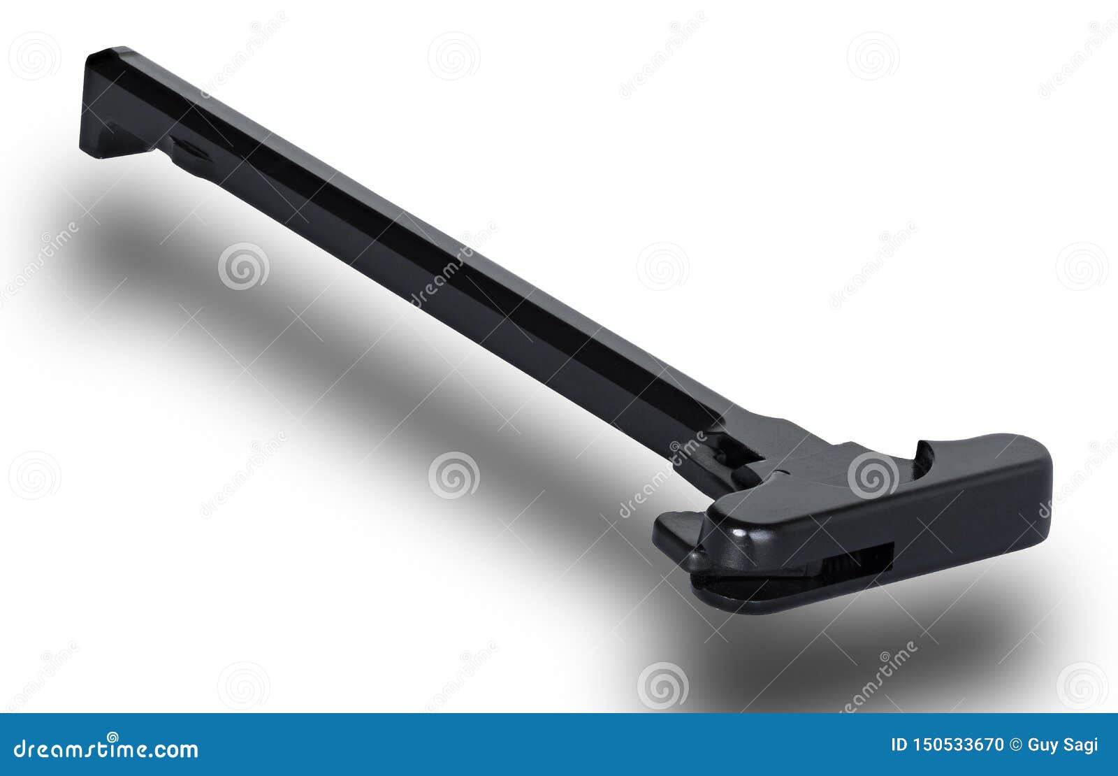 AR-15 Charging Handle and Shadow Stock Photo - Image of firearm, handle ...