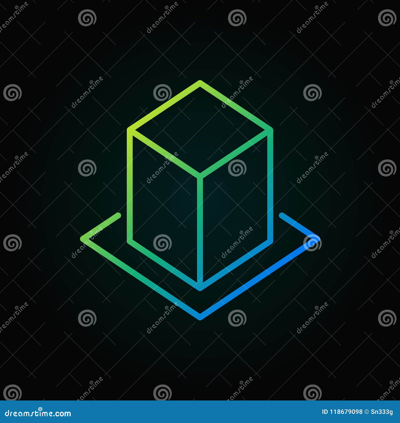 AR Colored Concept Icon. Vector Augmented Reality Symbol Stock Vector ...