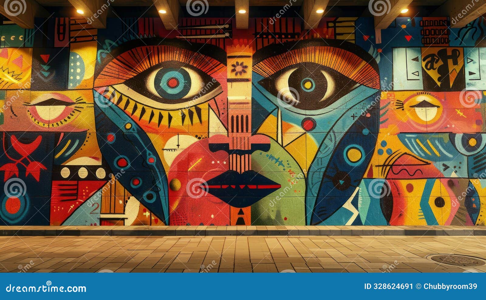 AR-enhanced Graffiti Wall Showcasing Cultural Icons from Around the ...