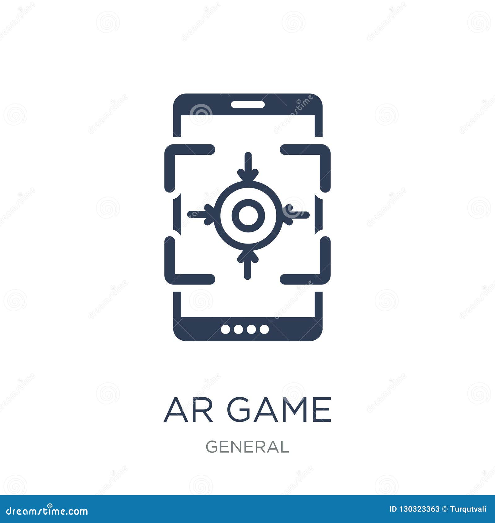 Ar Game Icon. Trendy Flat Vector Ar Game Icon on White Background from ...