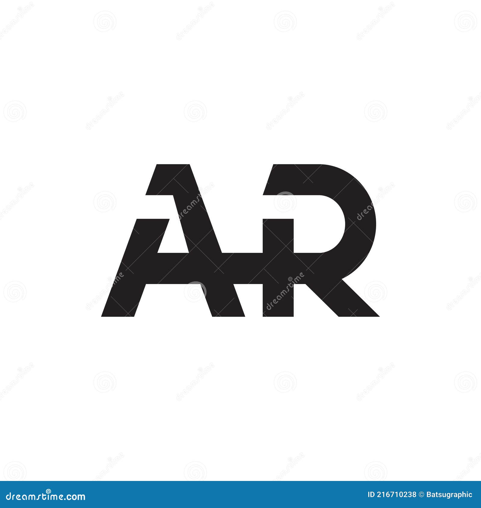 Ar Initial Letter Vector Logo Stock Vector - Illustration of initial ...