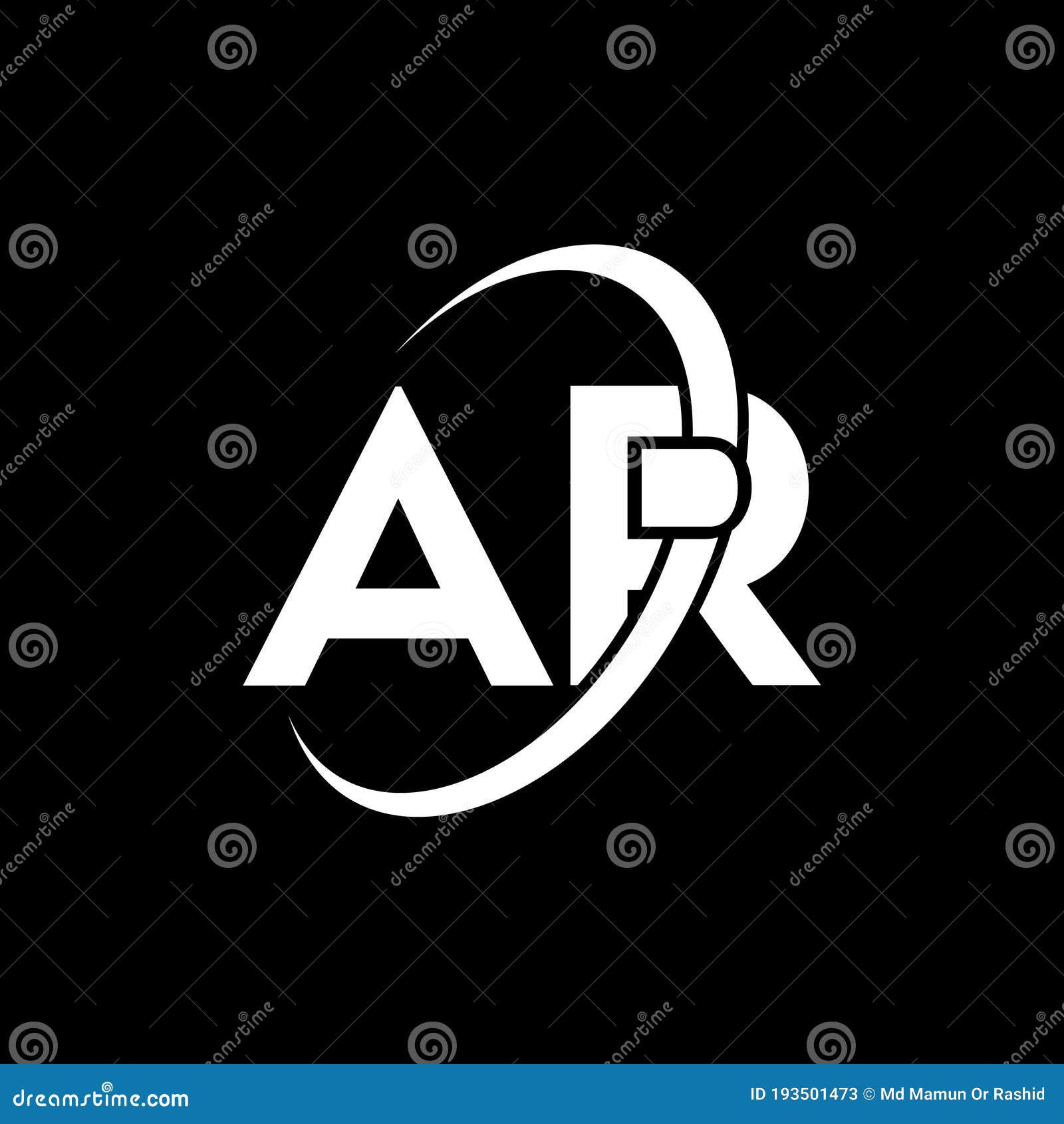 AR Letter Logo Design. Initial Letters AR Logo Icon. Abstract Letter AR ...