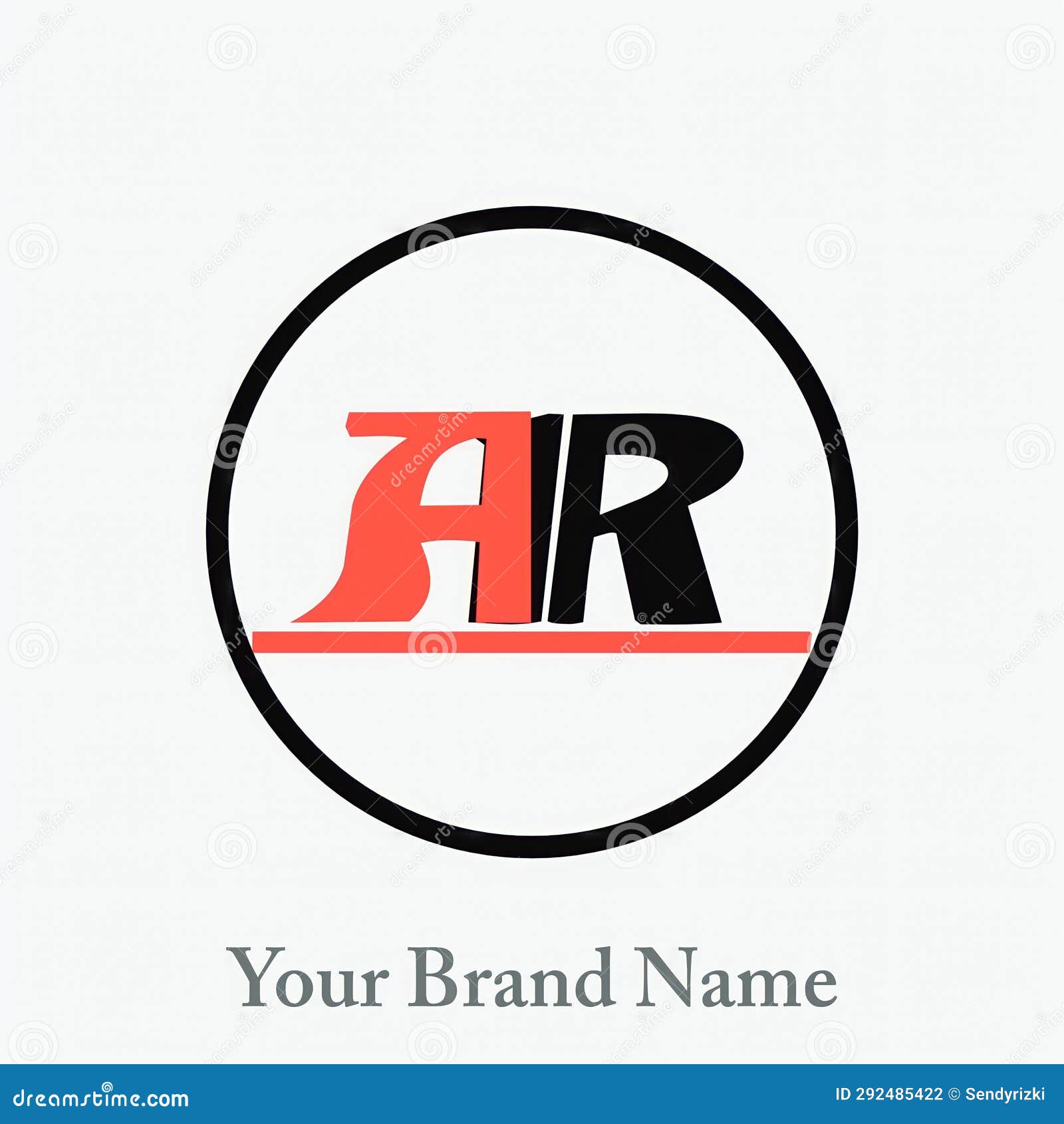 AR Logo for Company Branding, AR Logo Design Stock Illustration ...