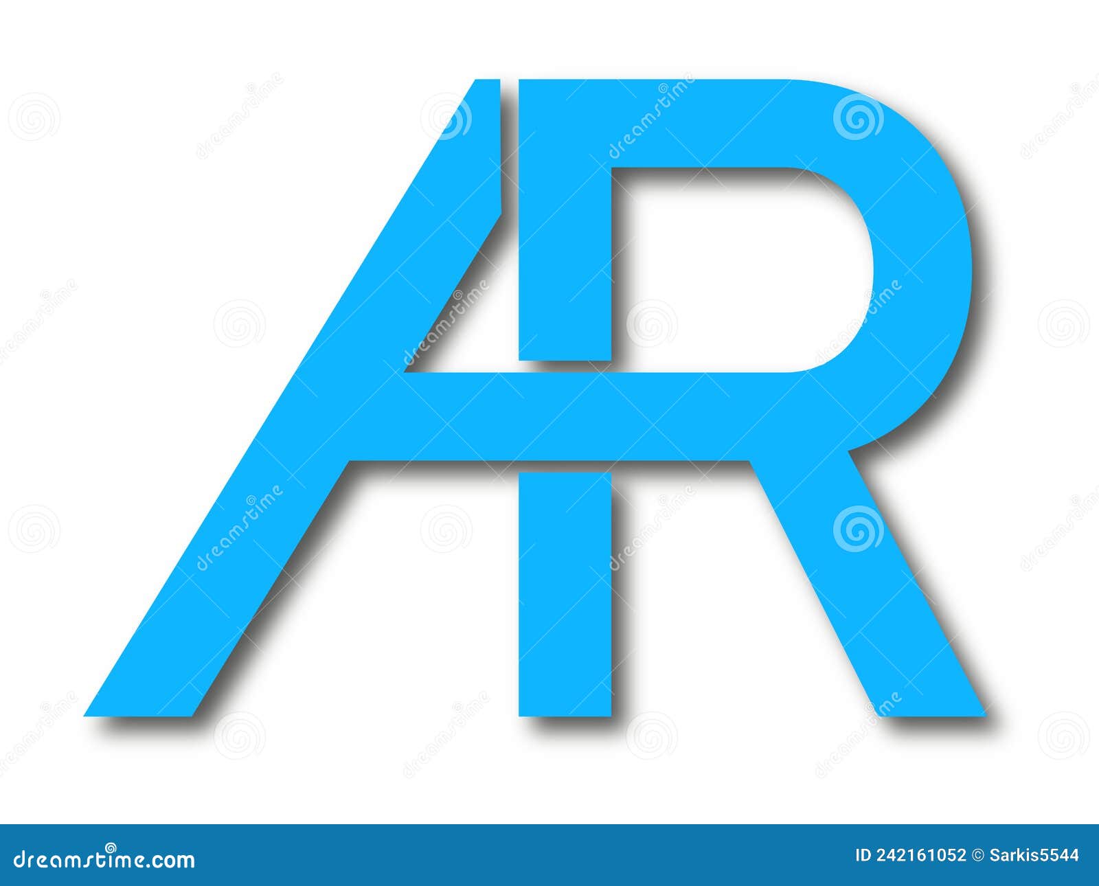 AR Logo Design Business Typography Vector Template Stock Vector ...