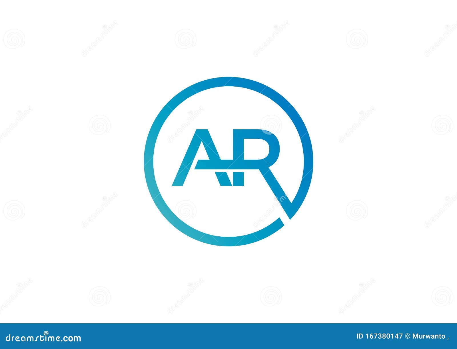 AR Logo Design stock vector. Illustration of business - 167380147