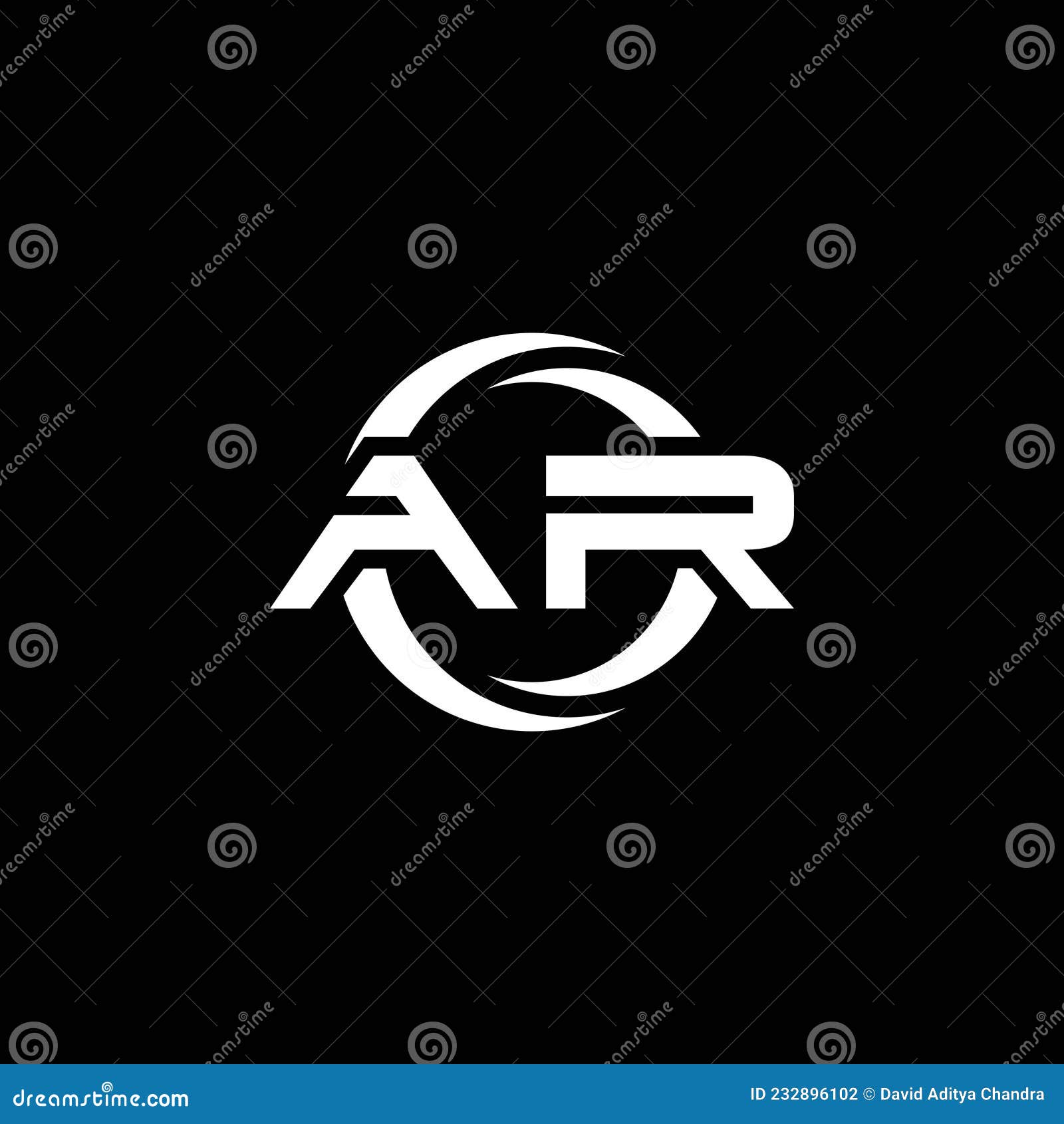 AR Logo Monogram Design Template Stock Vector - Illustration of emblem ...
