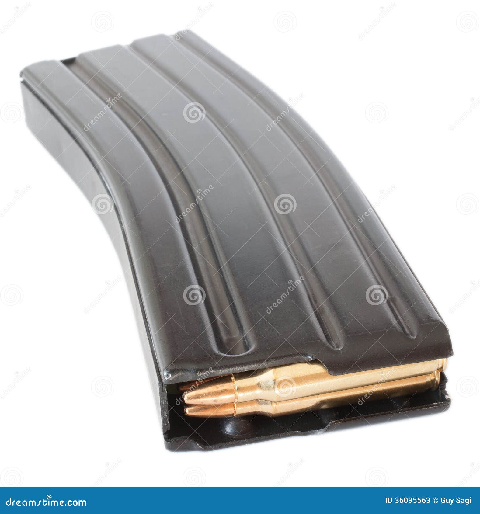 AR-15 magazine stock image. Image of gray, isolated, grey - 36095563