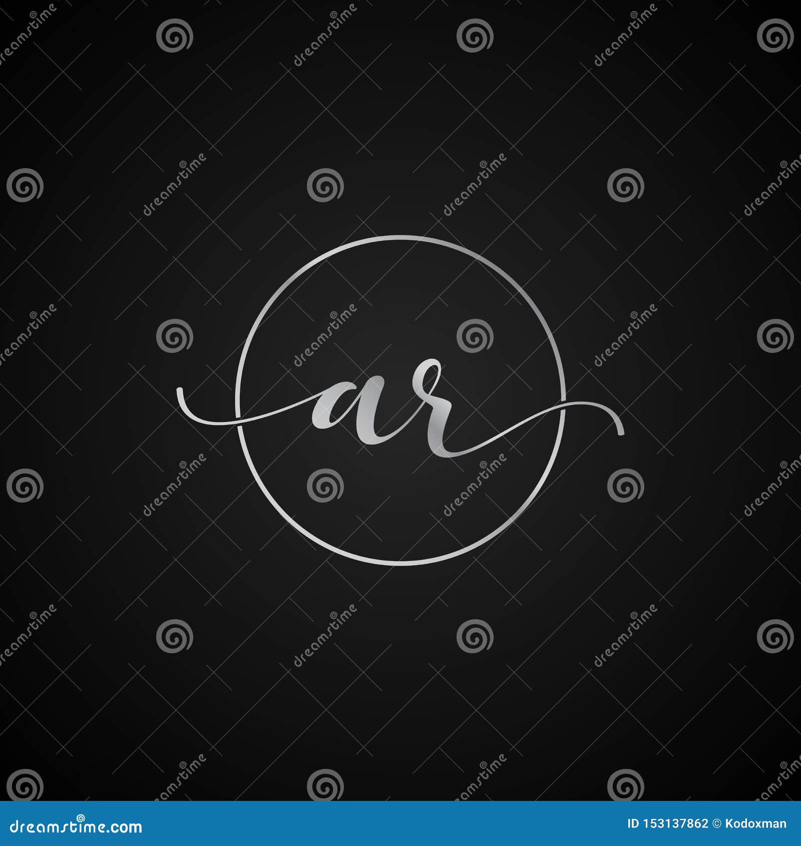 AR Modern Unique Initial Letter Elegant Logo Template Vector Creative ...