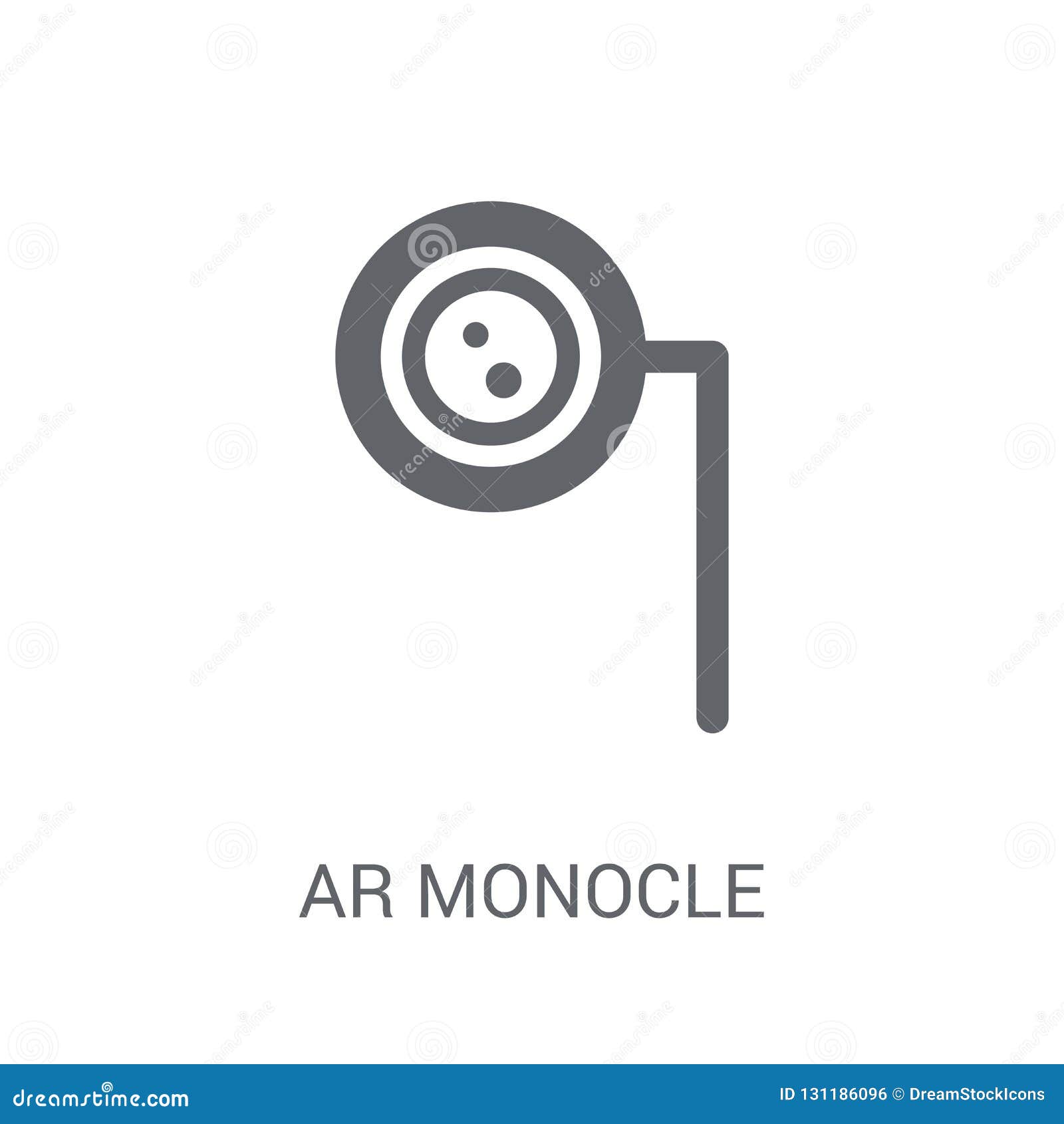 Ar Monocle Icon. Trendy Ar Monocle Logo Concept on White Background ...
