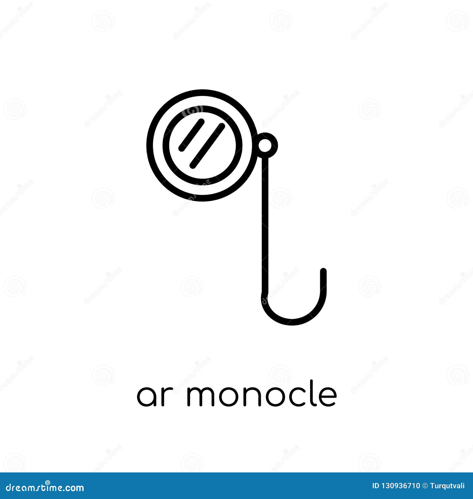 Ar Monocle Icon. Trendy Modern Flat Linear Vector Ar Monocle Ico Stock ...