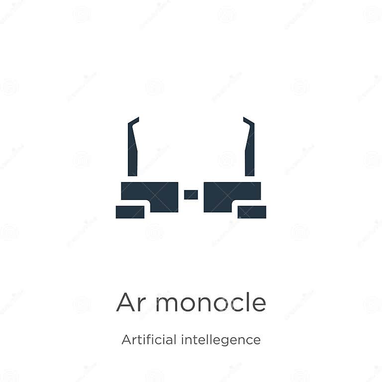 Ar Monocle Icon Vector. Trendy Flat Ar Monocle Icon from Artificial ...
