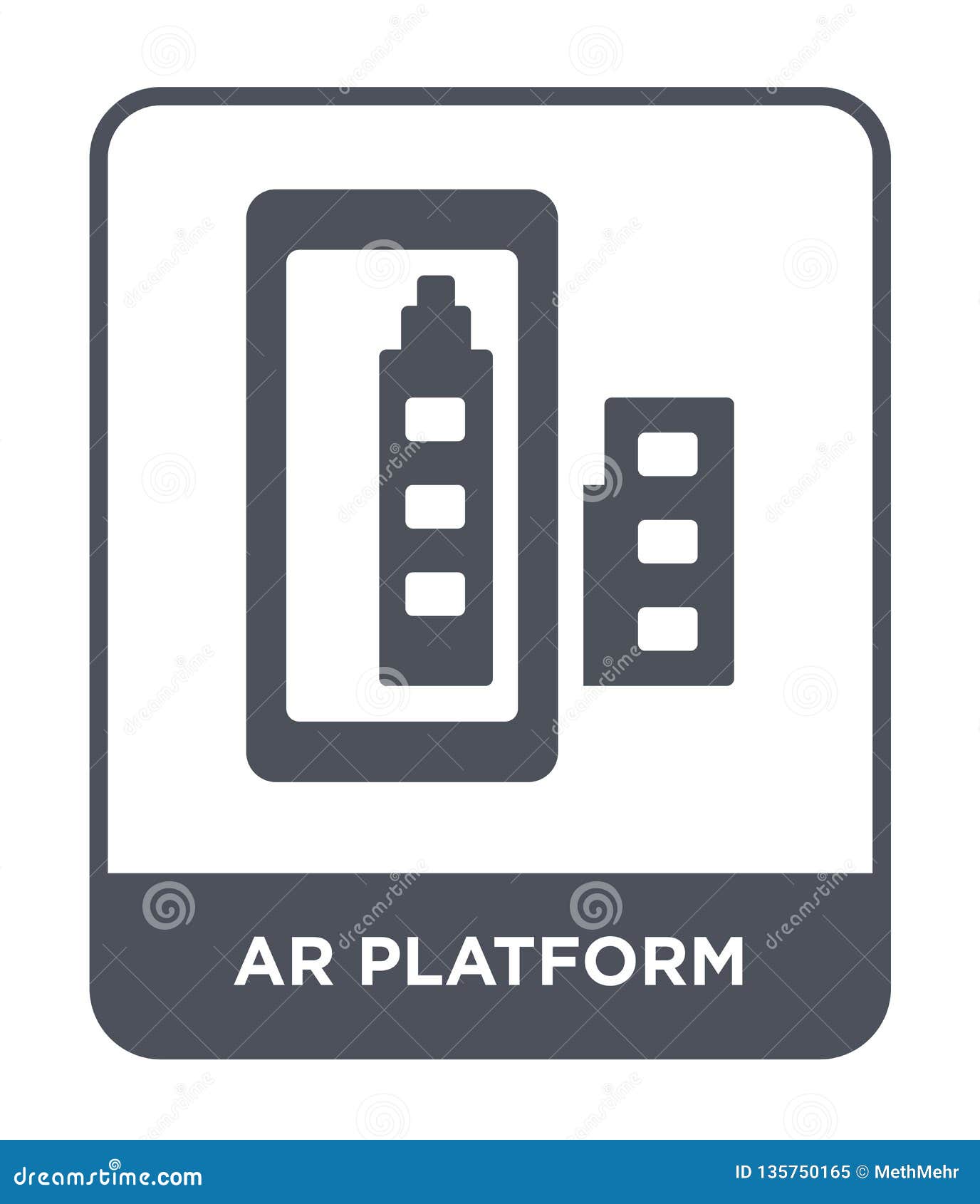 Ar Platform Icon in Trendy Design Style. Ar Platform Icon Isolated on ...