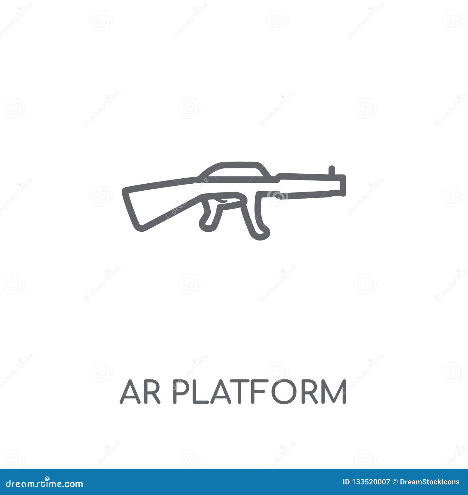 Ar Platform Linear Icon. Modern Outline Ar Platform Logo Concept Stock ...
