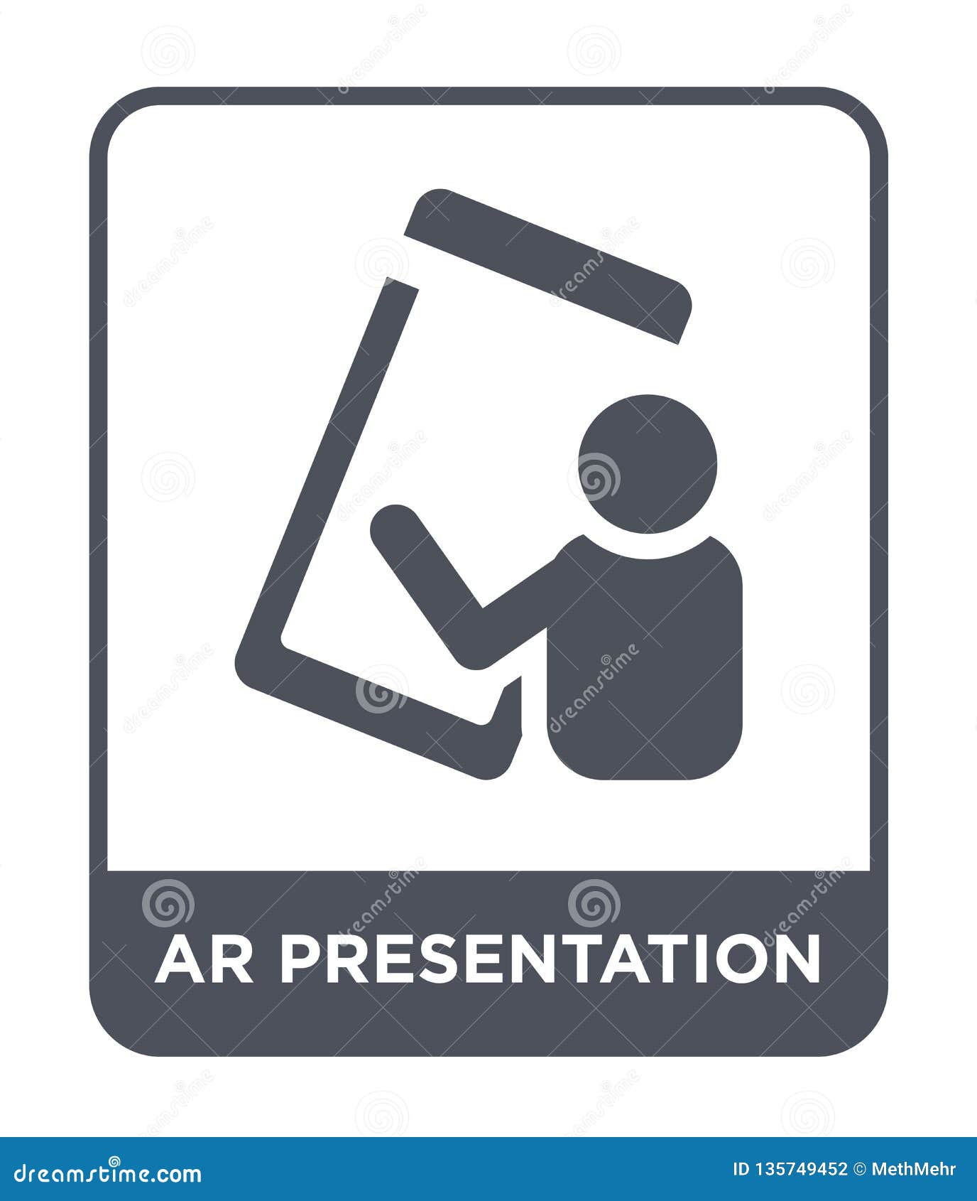 Ar Presentation Icon in Trendy Design Style. Ar Presentation Icon ...