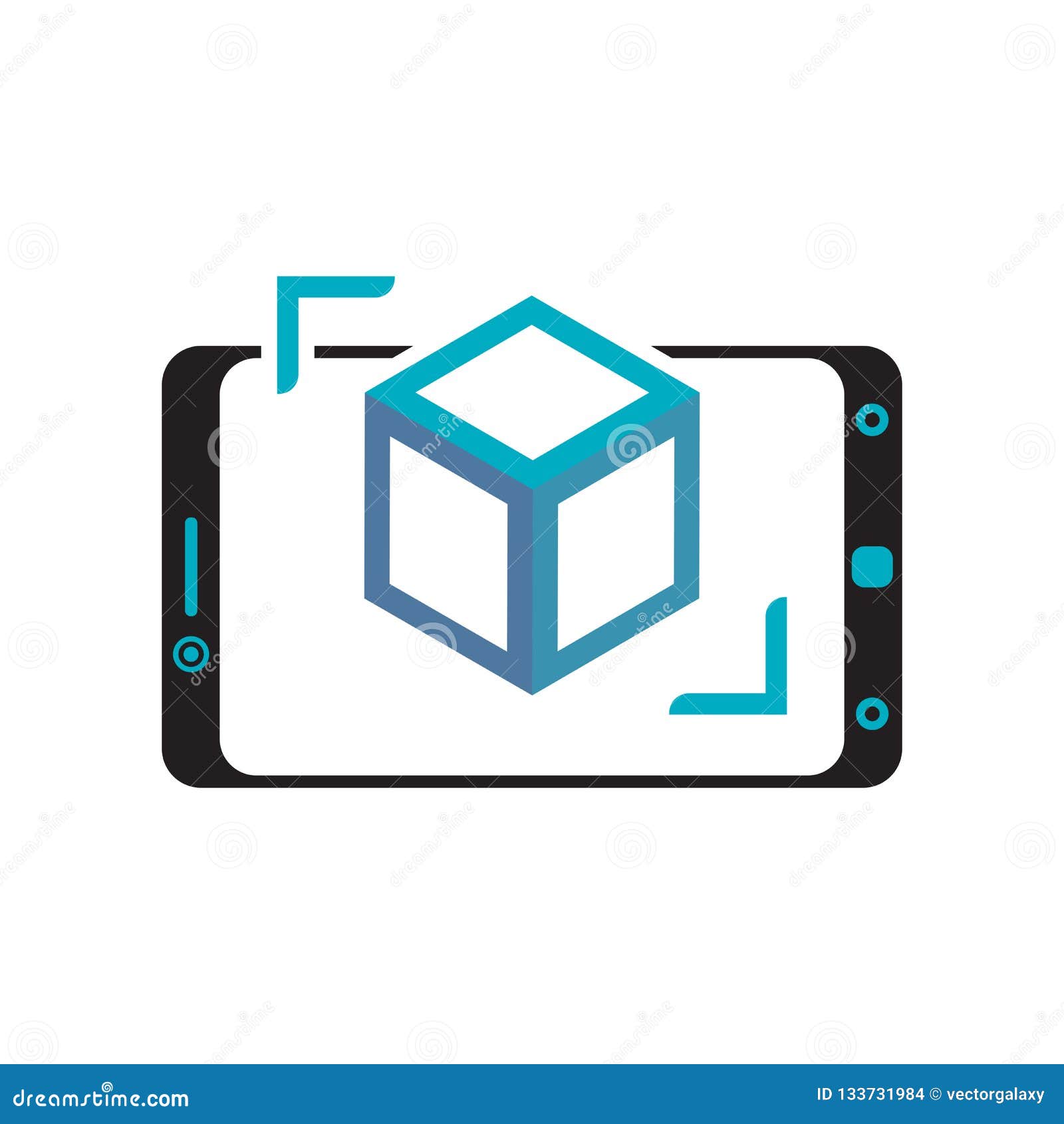 AR Presentation Icon Vector Sign and Symbol Isolated on White ...