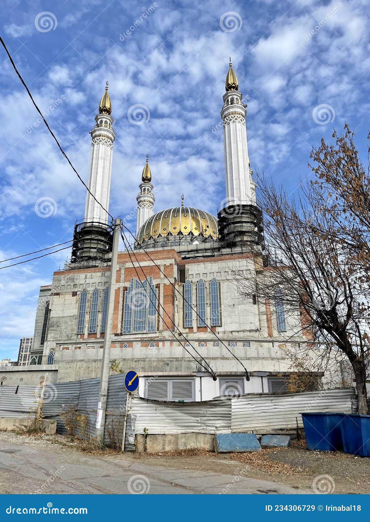 Ar-Rahim Mosque Under Construction in Ufa. Republic of Bashkortostan ...