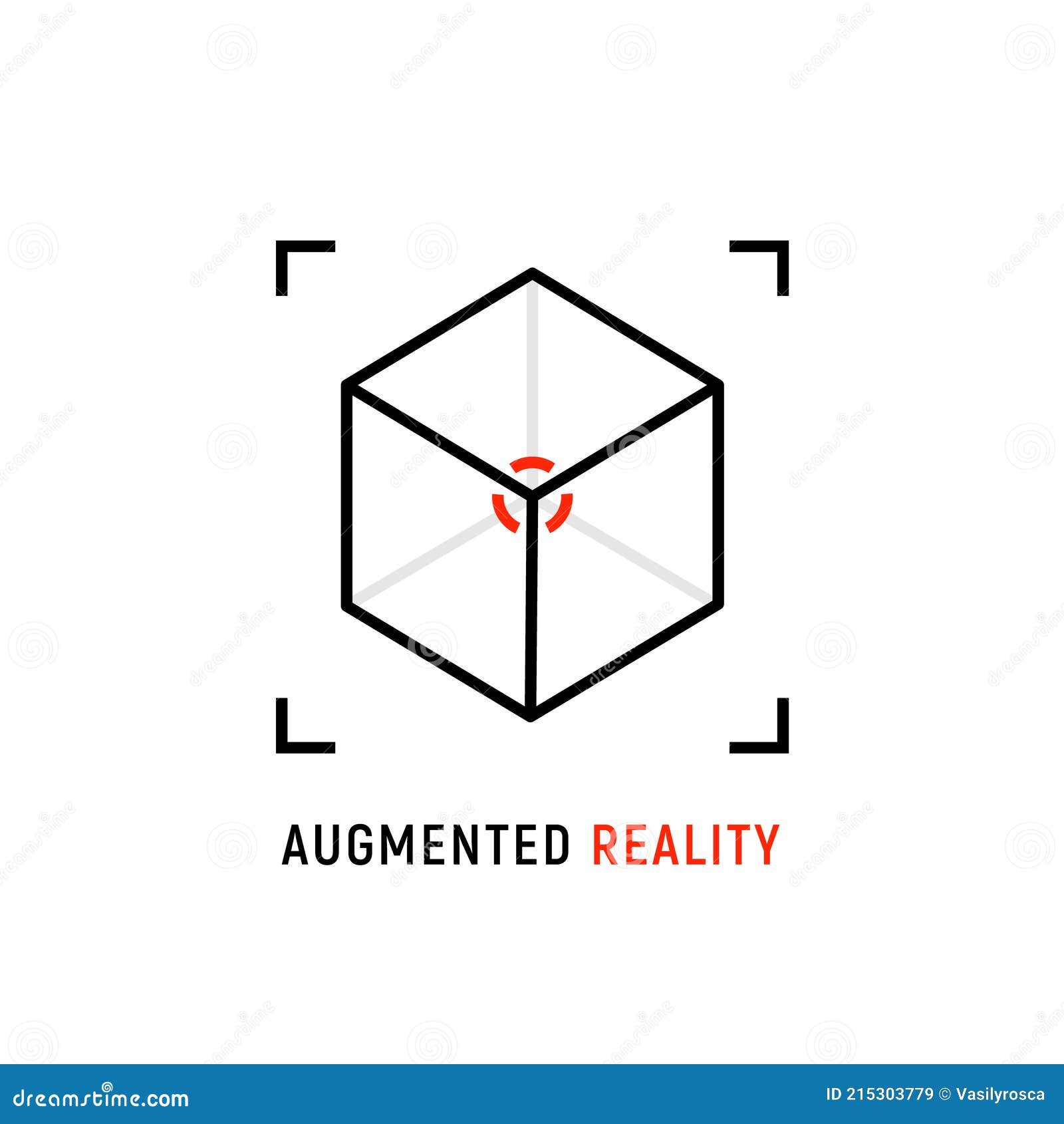AR Reality Symbol Vector Icon. Virtual Augmented Reality Cube Screen 3d ... AR Reality Symbol Vector Icon. Virtual Augmented Reality Cube Screen 3d ...