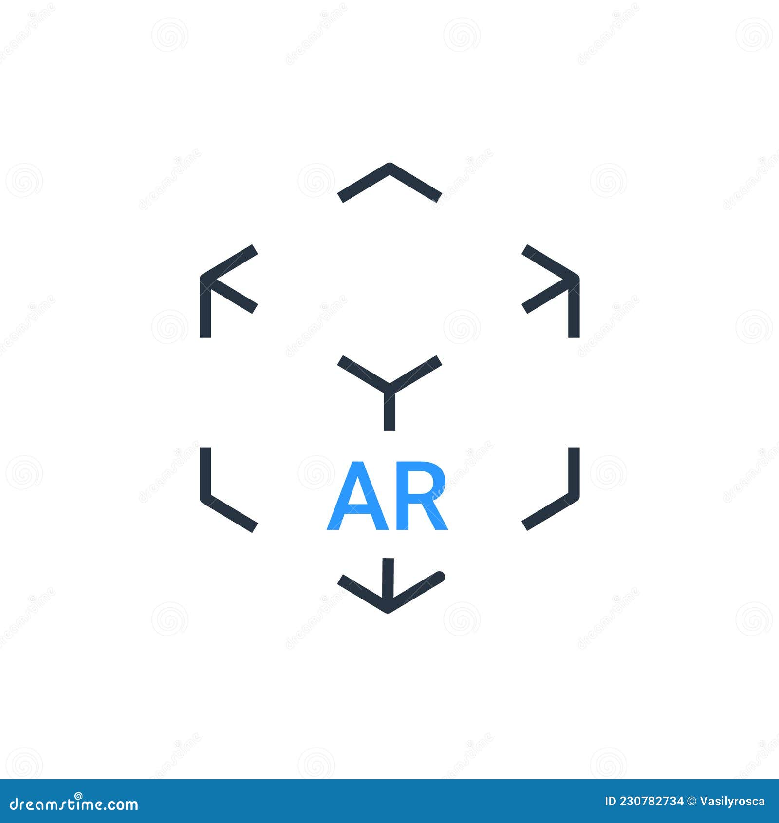 AR Reality Symbol Vector Icon. Virtual Augmented Reality Cube Screen 3d ... AR Reality Symbol Vector Icon. Virtual Augmented Reality Cube Screen 3d ...