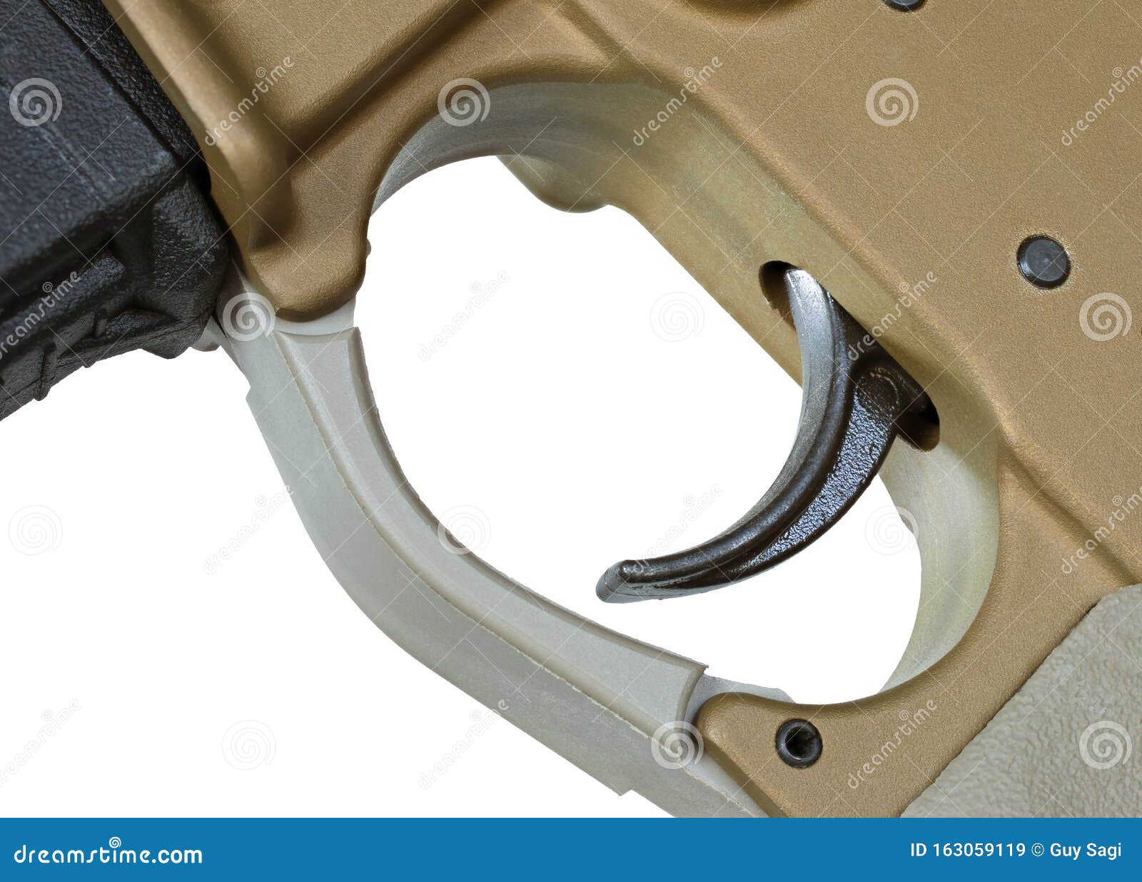 Assault rifle trigger stock image. Image of trigger - 163059119