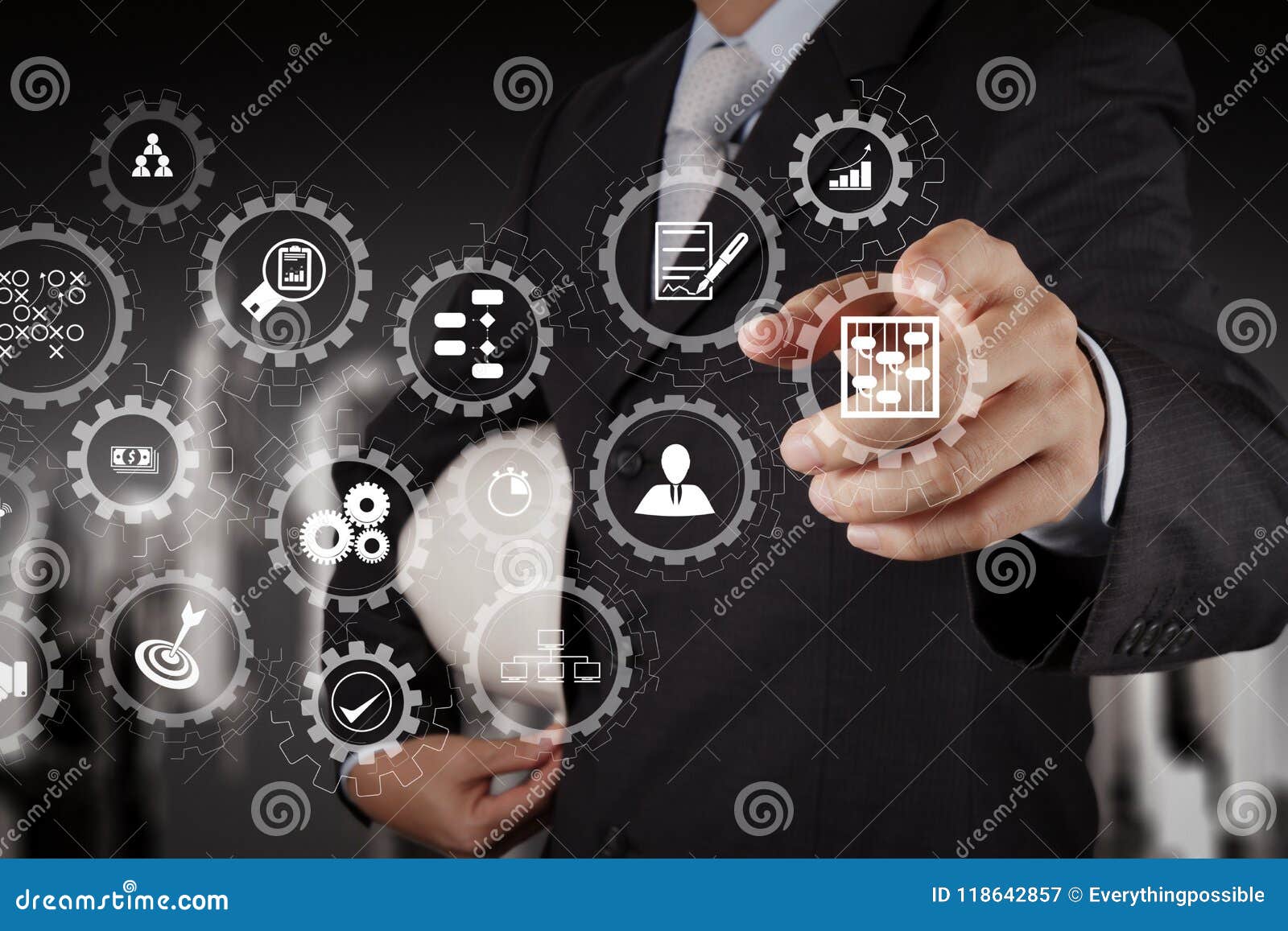 Smart engineer stock image. Image of augmented, icon - 118642857