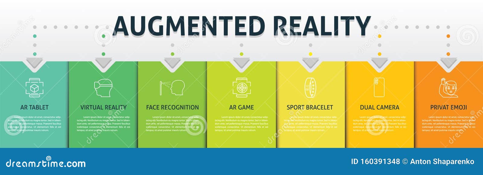 Ar and Vr Infographics Vector Design. Timeline Concept Include ...