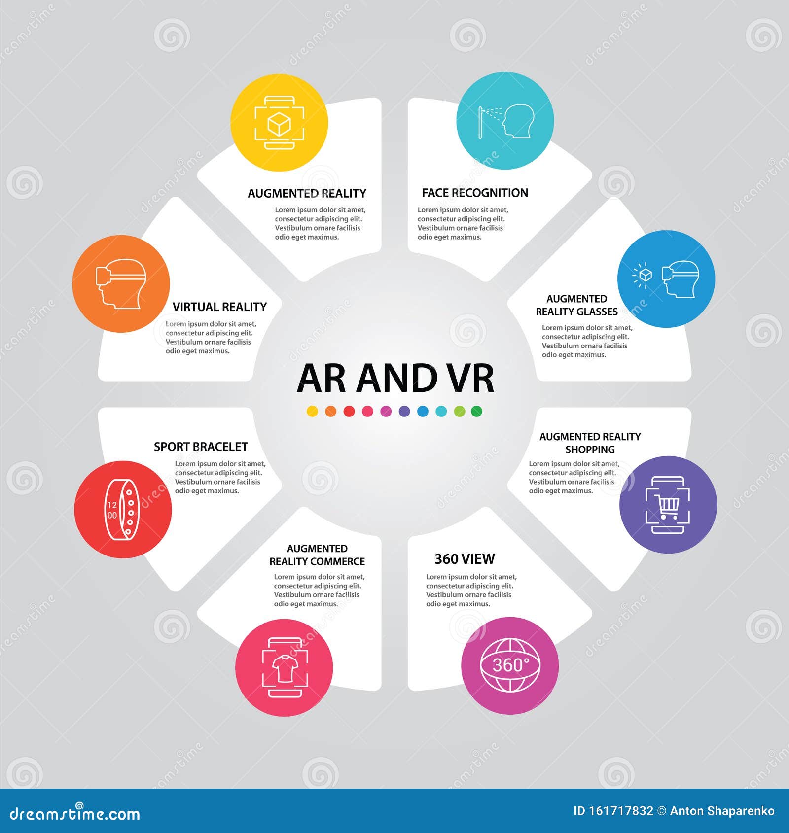 Ar and Vr Infographics Vector Design. Timeline Concept Include ...