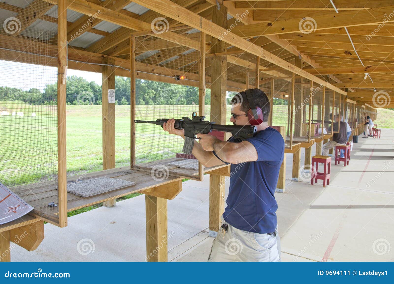 AR15 Rifle Practice at Gun Range Stock Image - Image of arms, assault ...