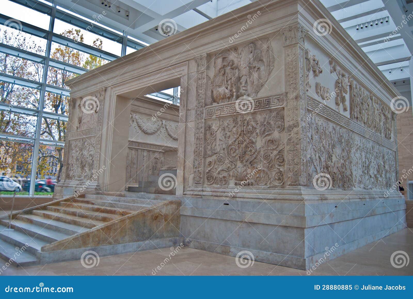 Ara Pacis Augustae stock image. Image of italy, relief - 28880885